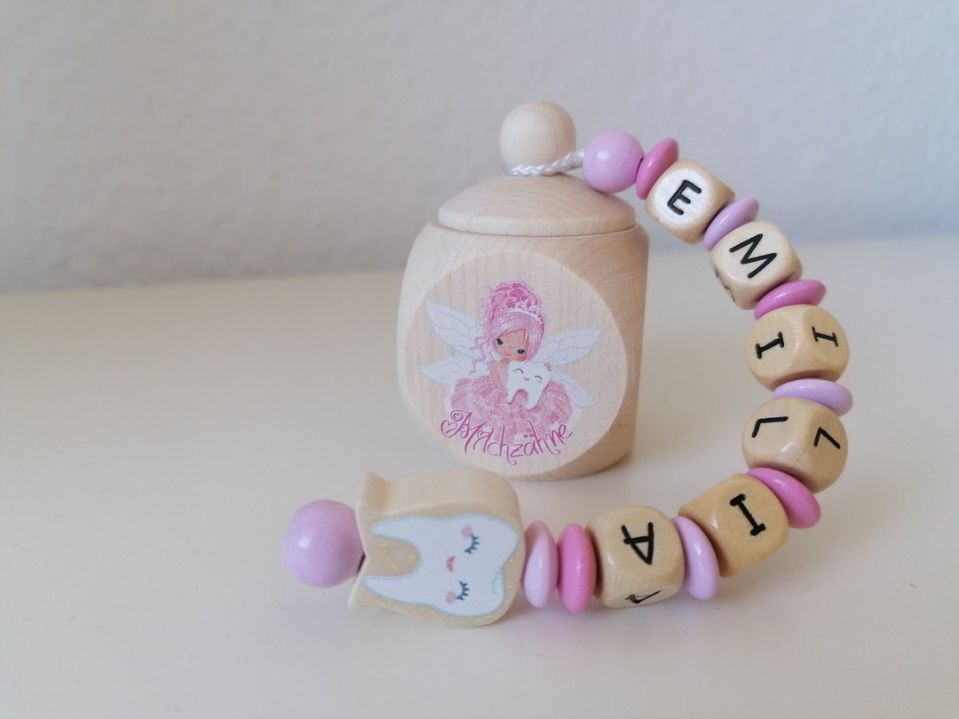 Tooth Box Tooth Fairy With Name / Pink / Personalized / Milk Tooth ...