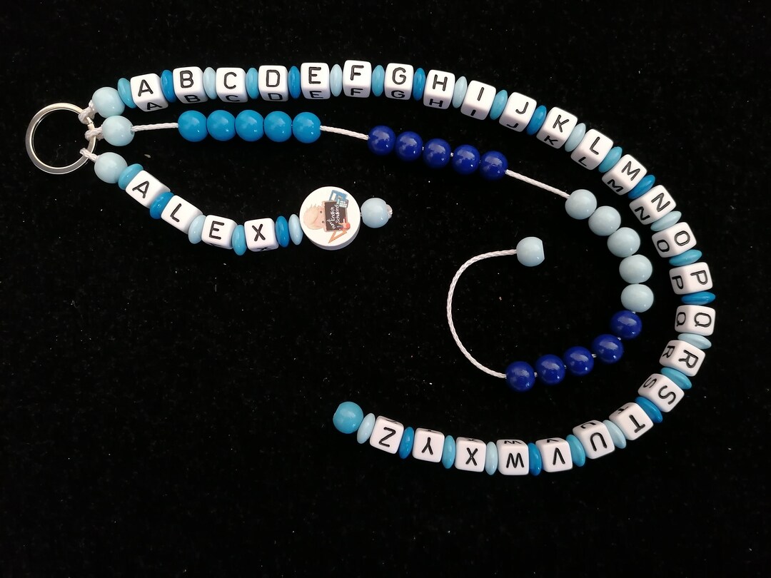 ABC Chain Arithmetic Chain hurrah Finally a Schoolchild Blue With Name ...