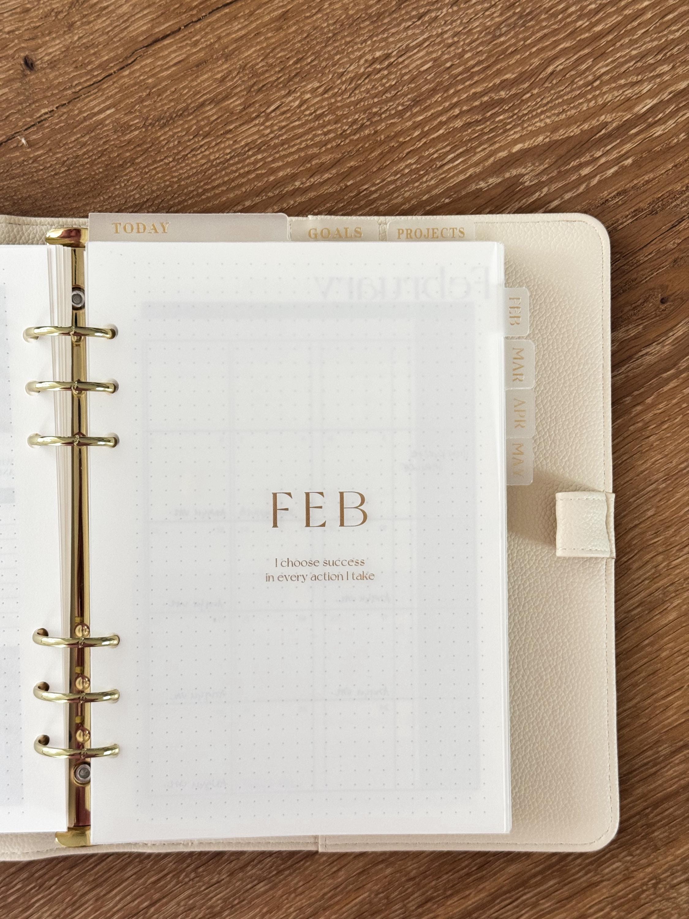 Notes Dividers for Ring Binder Planner – Tabbed Planner Inserts ...