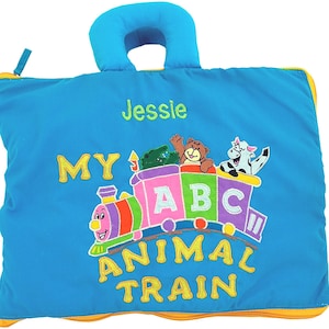 Personalized My ABC Animal Train Travel Bag, Activity Busy Book for ...