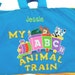 Personalized My ABC Animal Train Travel Bag, Activity Busy Book for ...