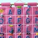 ABC Alphabet Wall Hanging PINK Educational Chart Toddler | Etsy