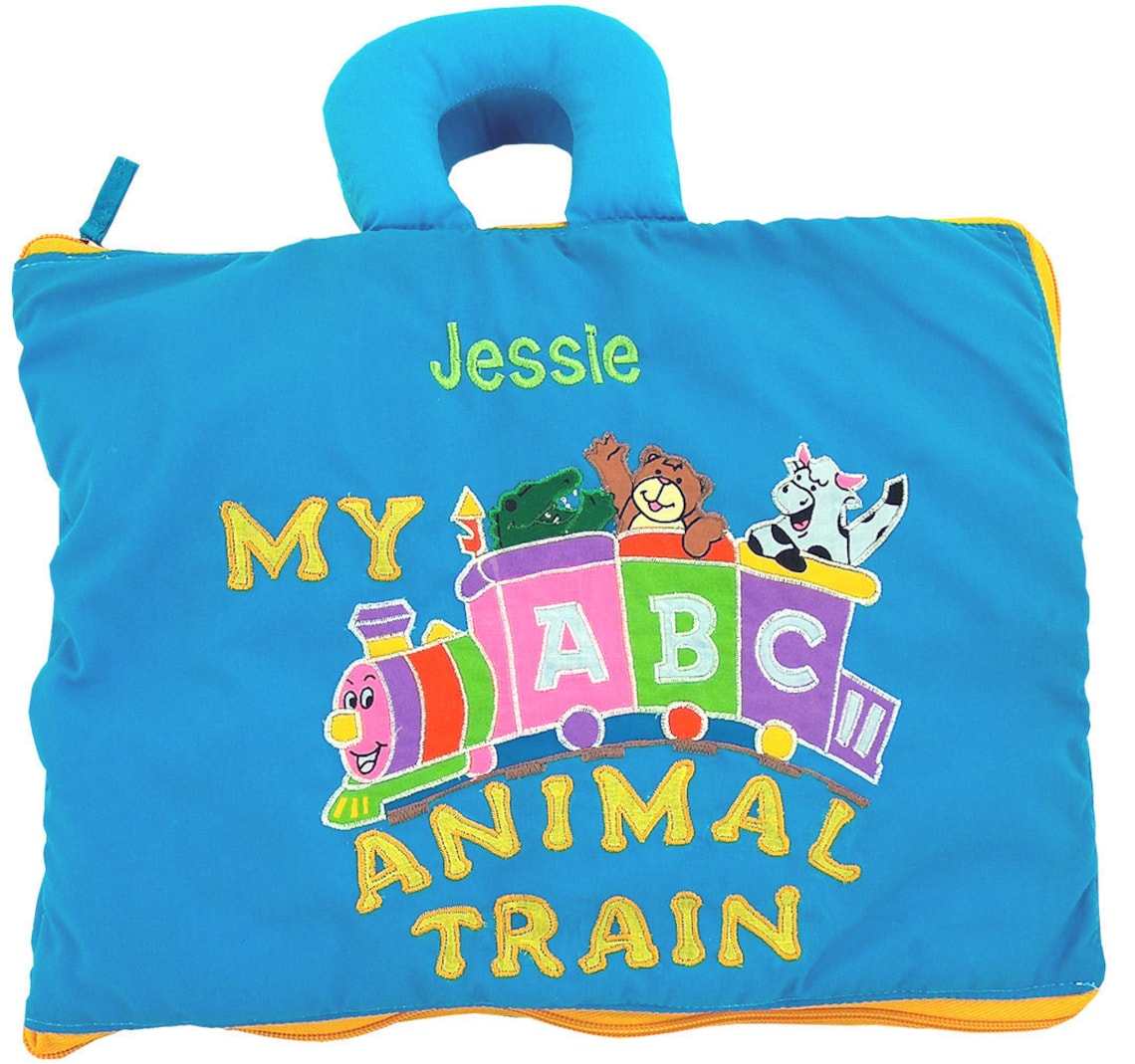 Personalized My ABC Animal Train Travel Bag, Activity Busy Book for ...