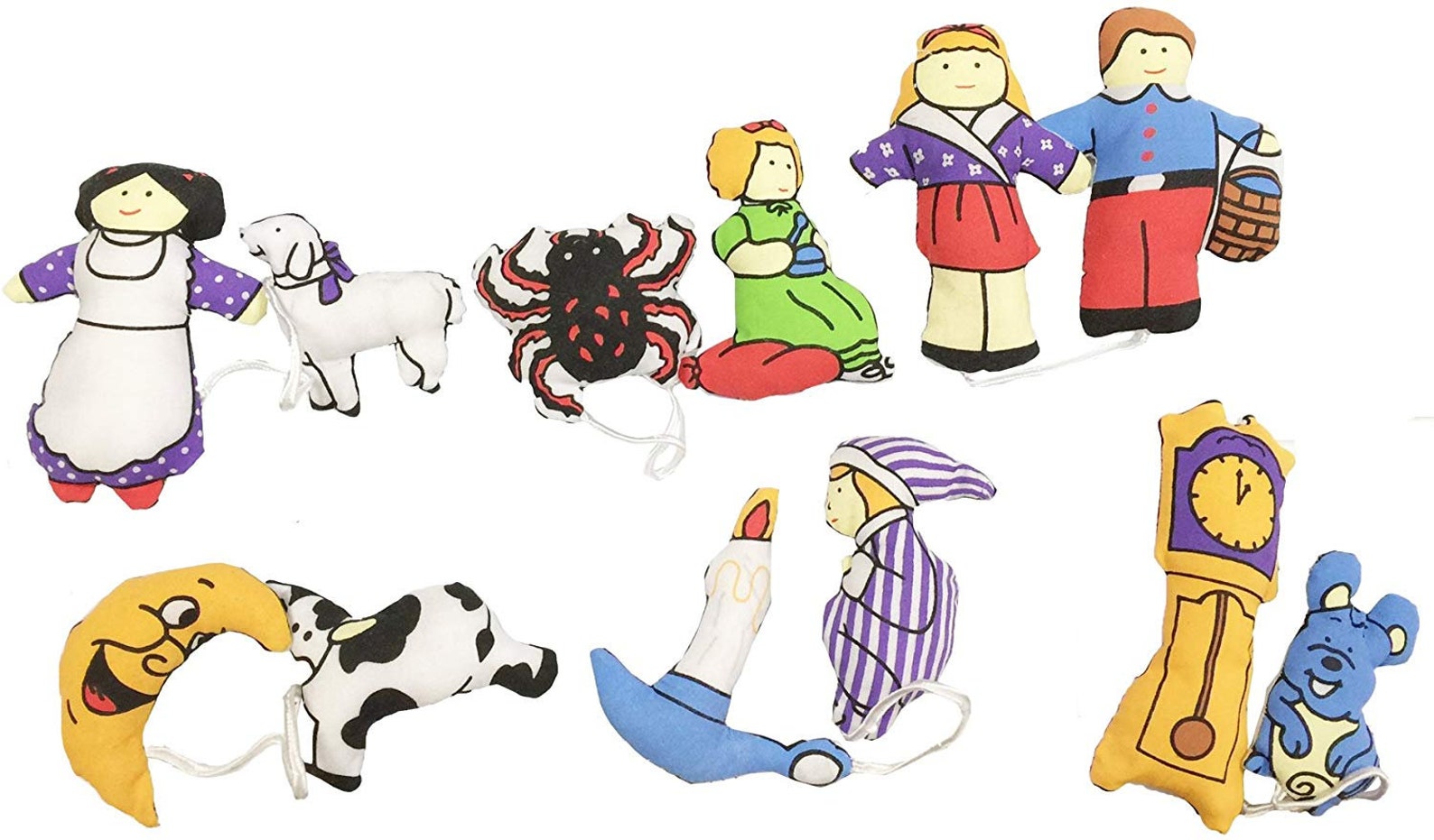 Mother Goose Nursery Rhyme Doll Fabric Soft Toy Set for | Etsy