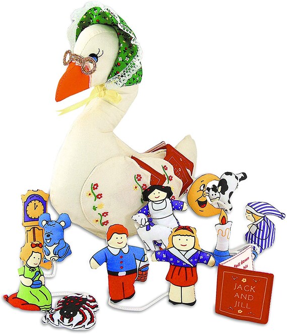 Mother Goose Nursery Rhyme Doll Fabric Soft Toy Set for | Etsy