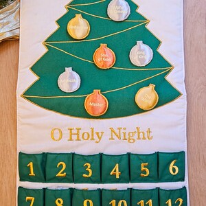 Names of Jesus Cloth Advent Calendar - Christian Family & Kids Fabric ...
