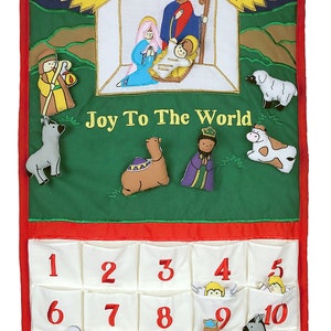 Personalized Traditional Manger Cloth Nativity Advent Calendar ...