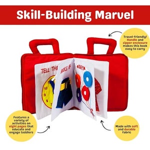 Personalized My Quiet Book Cloth Montessori Baby Toddler Interactive ...