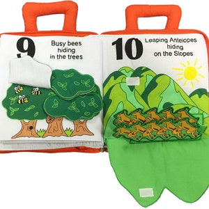 Personalized Count and Seek Quiet Book Toddler Preschool Early ...