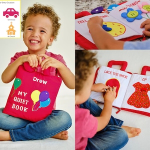 Personalized My Quiet Book Cloth Montessori Baby Toddler Interactive ...