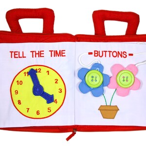 Personalized My Quiet Book Cloth Montessori Baby Toddler Interactive ...