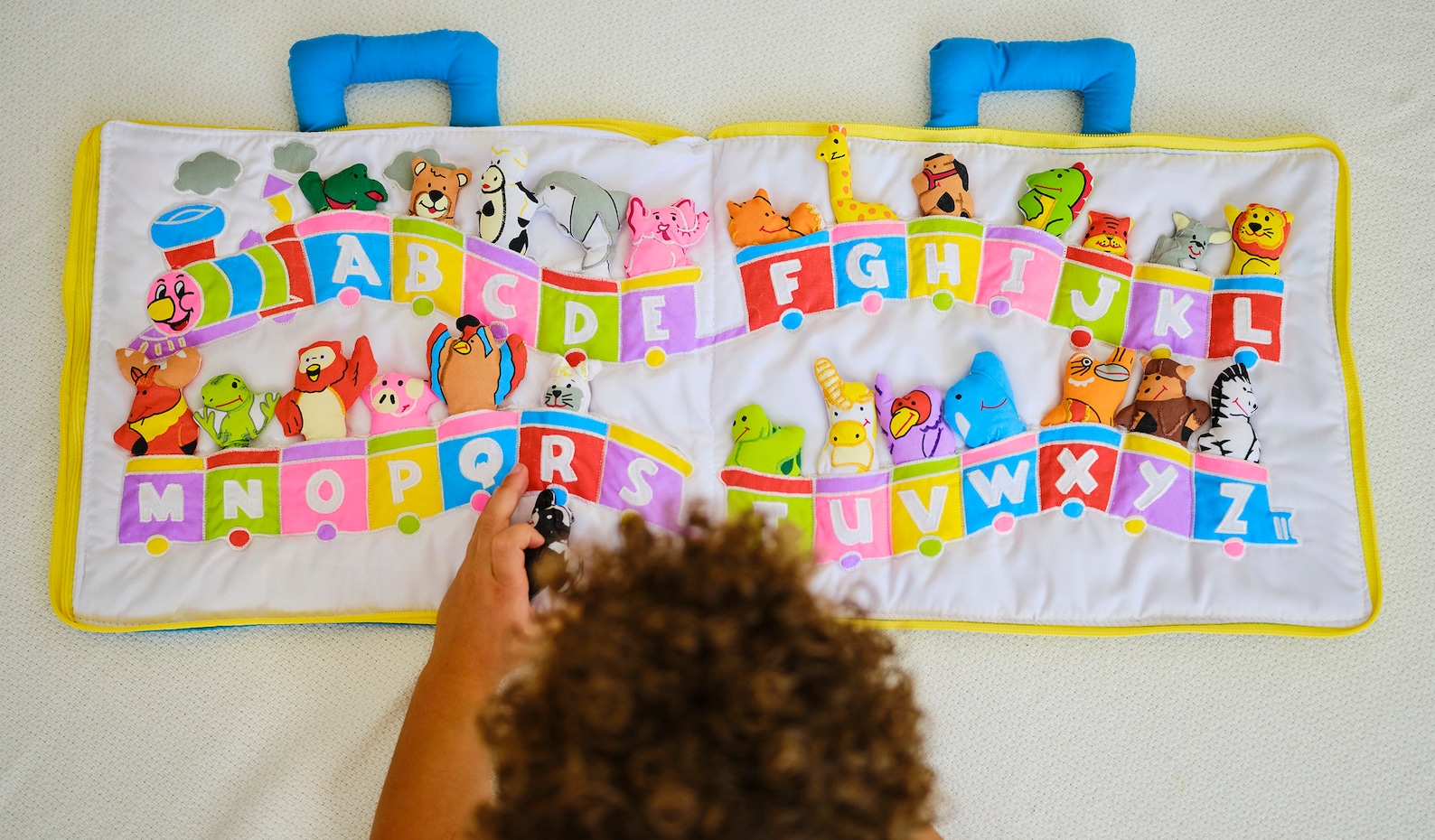Personalized My ABC Animal Train Travel Bag, Activity Busy Book for ...