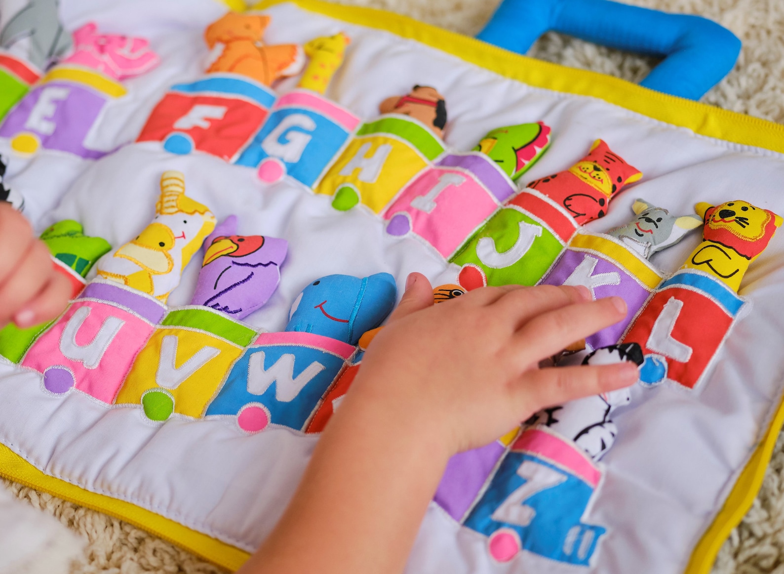 Personalized My ABC Animal Train Travel Bag, Activity Busy Book for ...