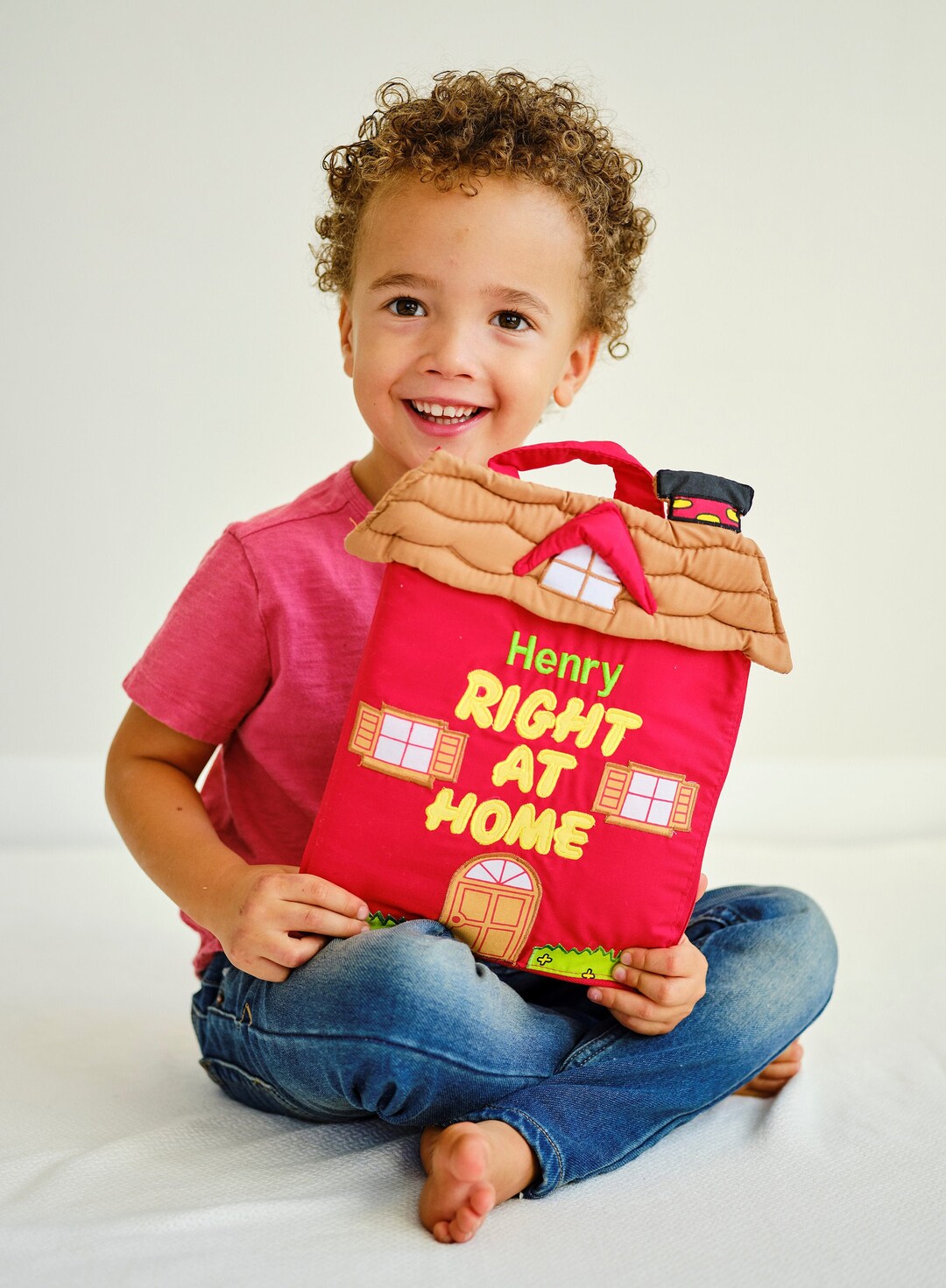 Right at Home Personalized Quiet Book Soft Toddler Interactive Learning ...