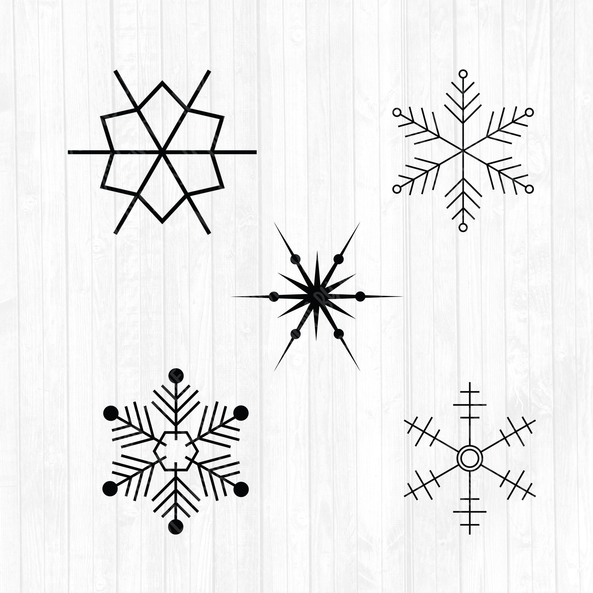 Pacchetto Fiocco di neve SVG Fiocco di neve SVG inverno - Etsy Italia