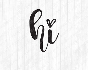 Hi Svg Png Dxf File - Etsy