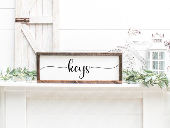 Key Holder Sign SVG Key SVG Wood Sign SVG Modern - Etsy