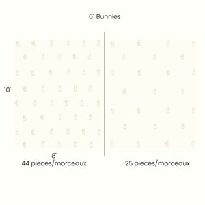 Bunny Removable Wall Decals, Nursery Decor, Peel and Stick - Etsy