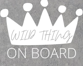 Wild Thing Car Decal - Etsy