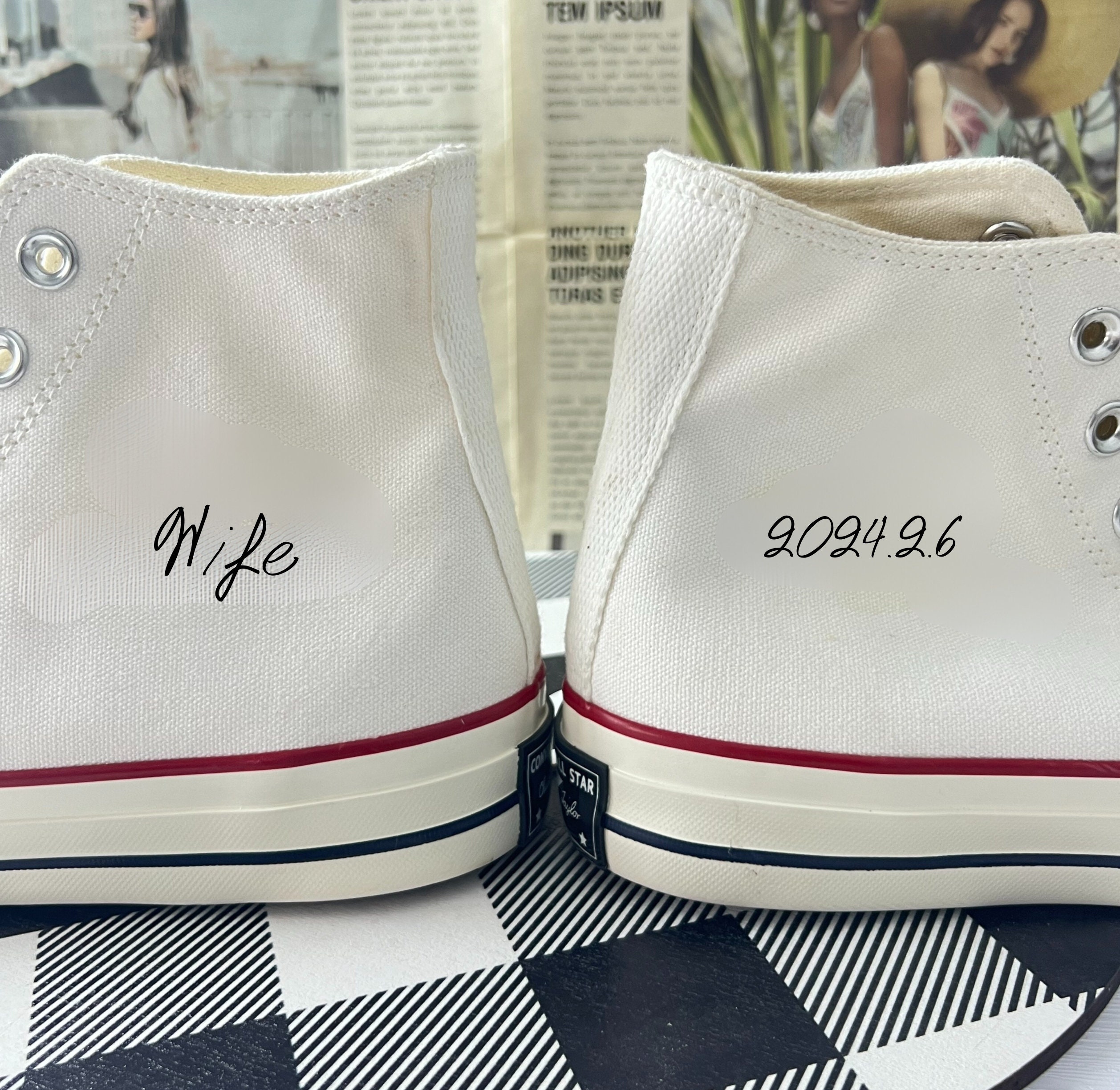 Bridal Shoes, Custom Wedding Date Shoes, Embroidery Wedding Flat Shoes ...