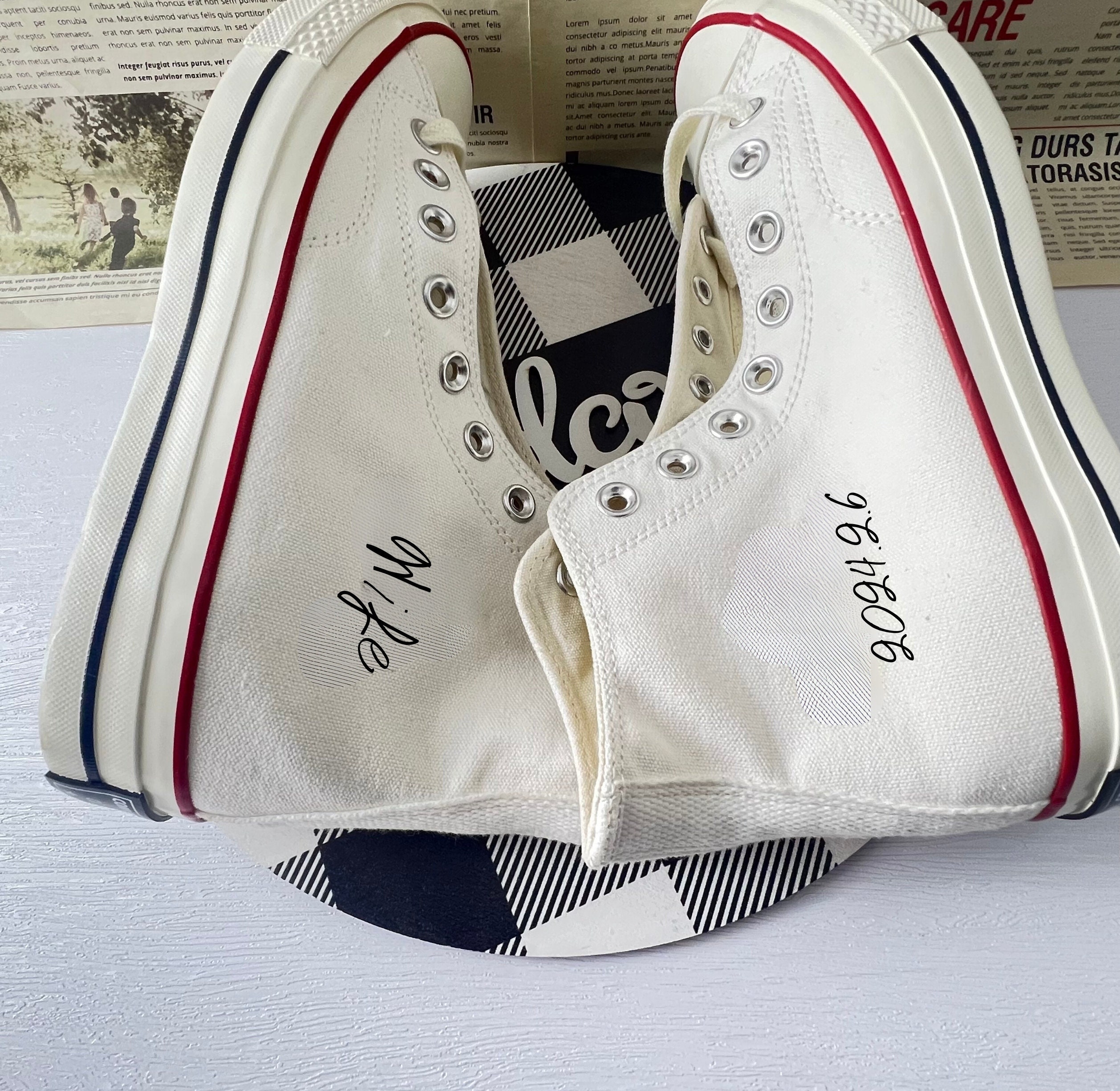 Bridal Shoes, Custom Wedding Date Shoes, Embroidery Wedding Flat Shoes ...