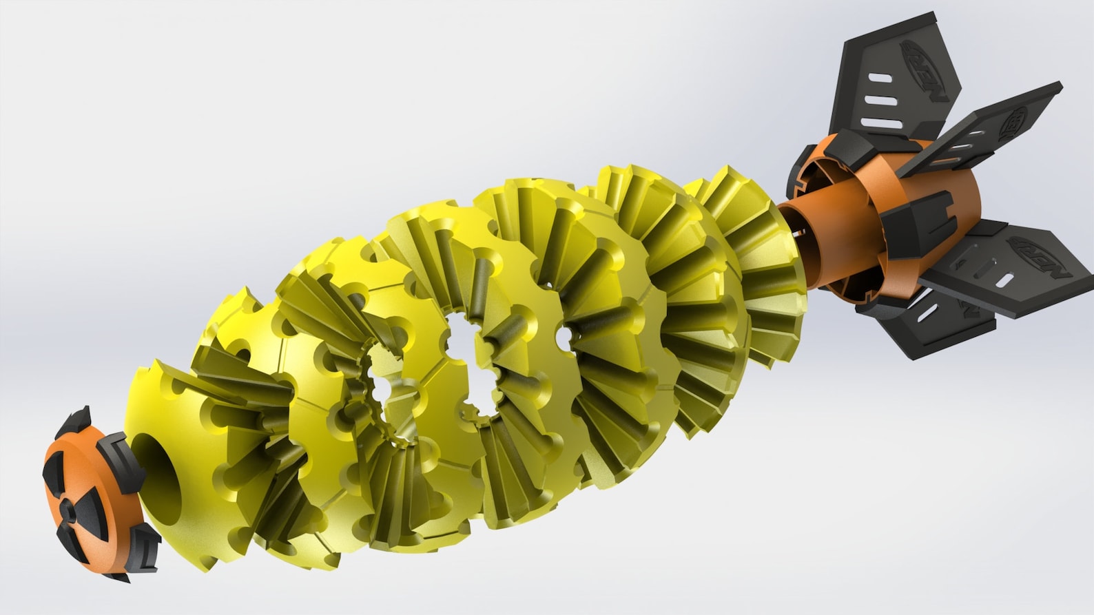 Nerf Nuke - A Thinkgeek 2014 April Fools Product! [old Version] - Etsy