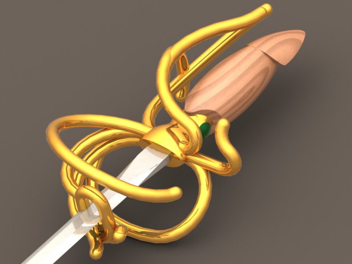 Minecraft Inspired Rapier 'gold Sword' - Etsy UK