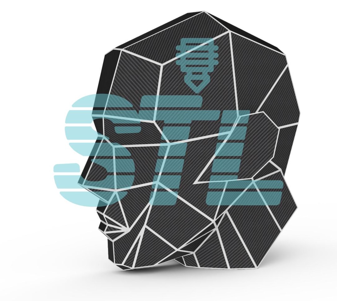 Low-poly Fold & Weld 3D Printed Head Form STL Files - Etsy