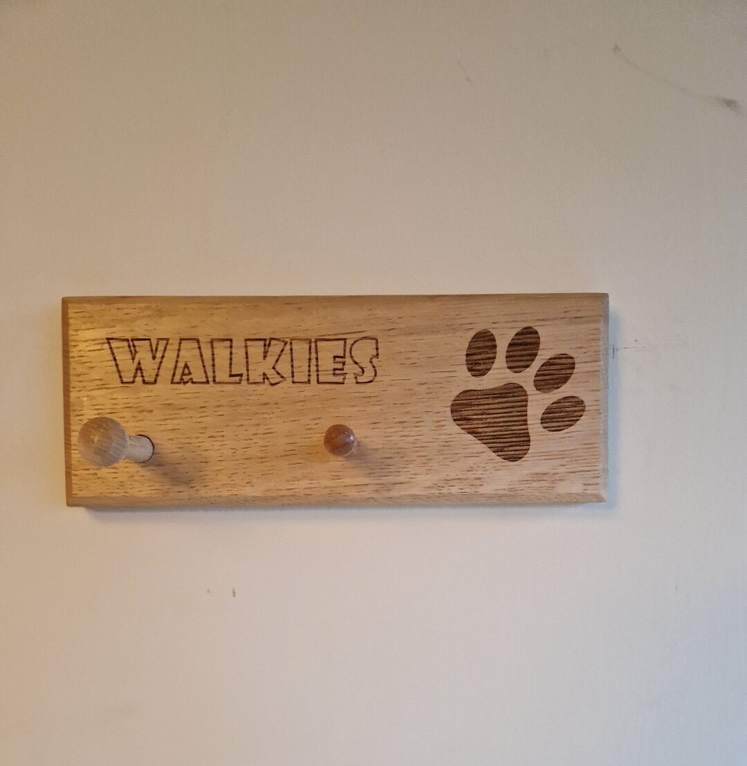 Solid Oak Bespoke Made Coat and Lead Holder - Etsy