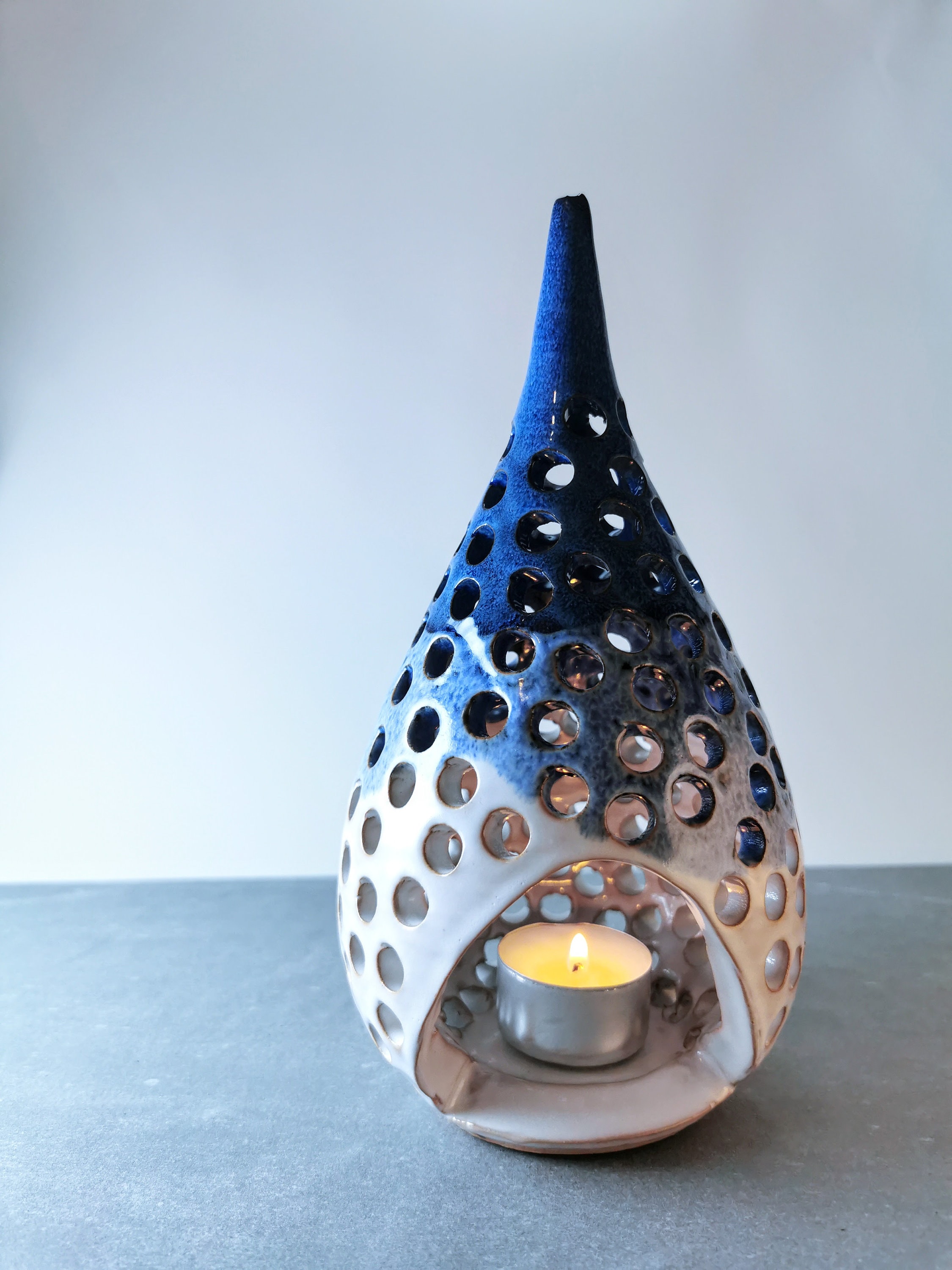 Handmade Ceramic Cretan Lanterns Night Lantern, Candle Lit Lantern ...