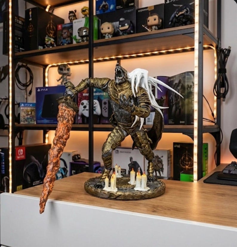 Maliketh the Black Blade Statue: Elden Ring Resin Figurine - Etsy