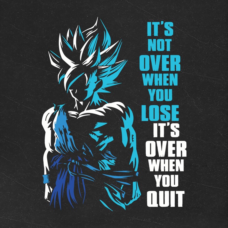 It's Not Over When You Lose It's Over When You Quit | Etsy