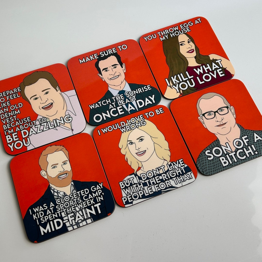 Modern Family Coasters 9x9cm - Etsy