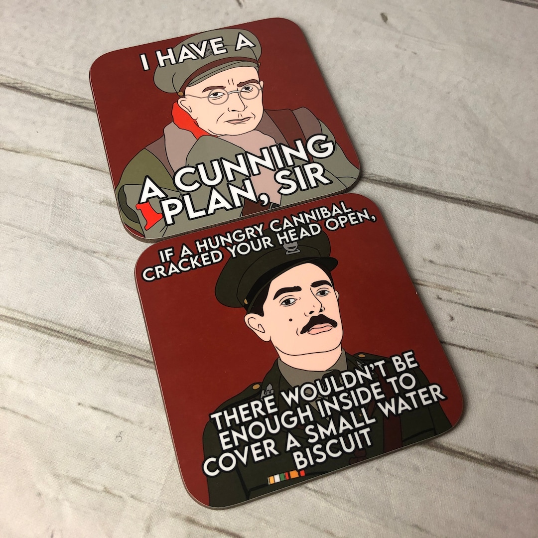 Blackadder Coasters 9x9cm - Etsy