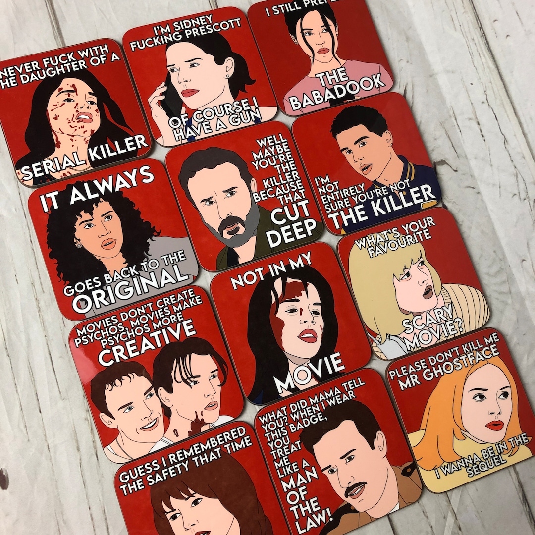 Scream Coasters 9x9cm - Etsy