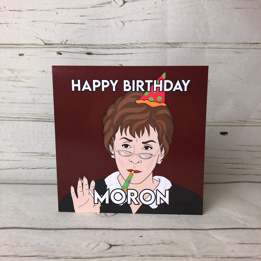 Judge Judy Greeting/birthday Card - Etsy