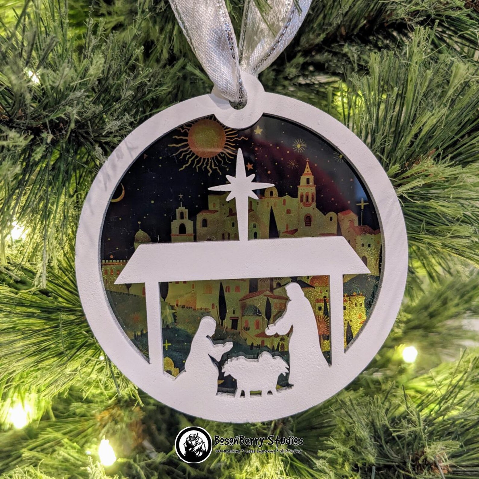 Bethlehem Nativity Christmas Ornament | Décor Holiday Gift | Suncatcher ...
