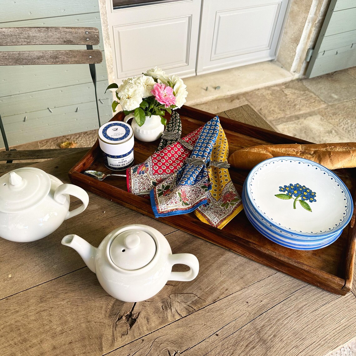 Hand-painted 'blue Hydrangea' Plate - Etsy