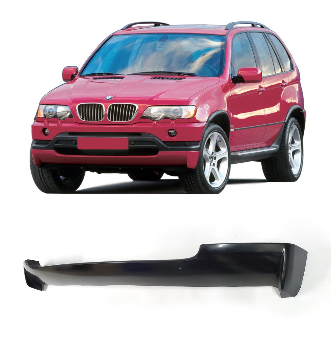 BMW X5 E53 All Engines Modifications 1999 2003 Only Prefacelift Front Bumper Trim Lip Bodykit Valance Chin Spoiler by Lasscar Etsy