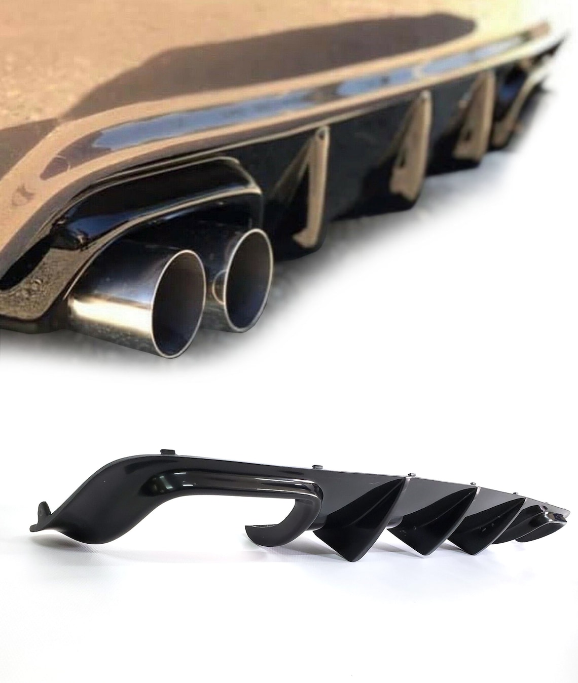 BMW E39 M5 Series Lasscar Rear Bumper Diffuser Lip Splitter - Etsy