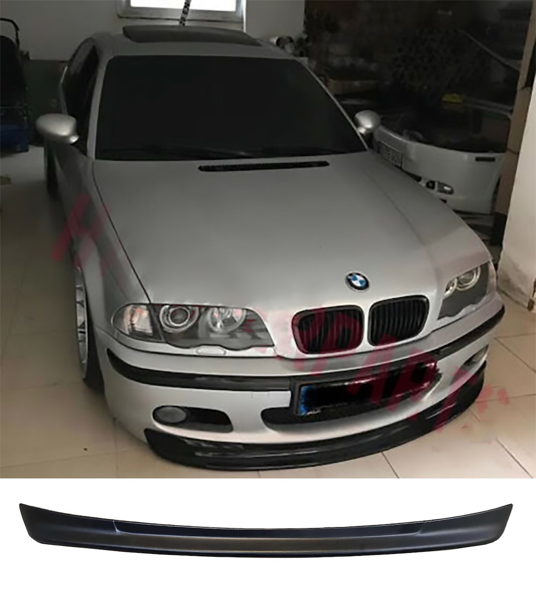 Front Bumper Lip Splitter M-tech 2 Csl Lip Spoiler CSL Style ABS ...