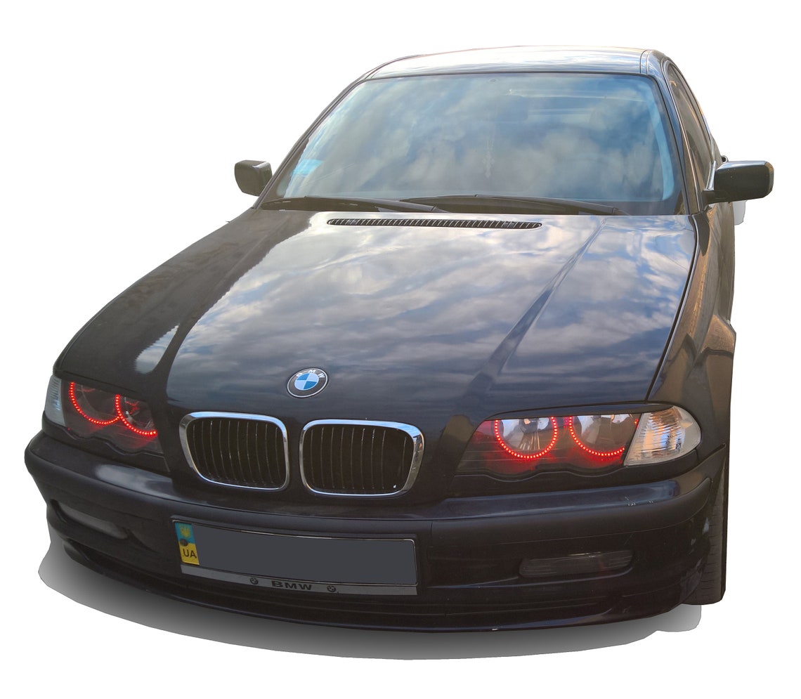 BMW E46 Pre Facelift Black Primer Headlight Eye Lid Brows - Etsy