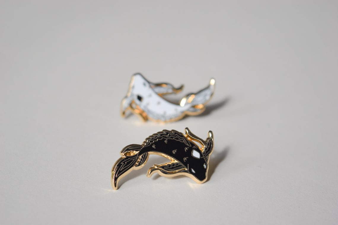 Tui and La Pin Set Spirit Fish Pin ATLA Pin Avatar Pin Yin - Etsy