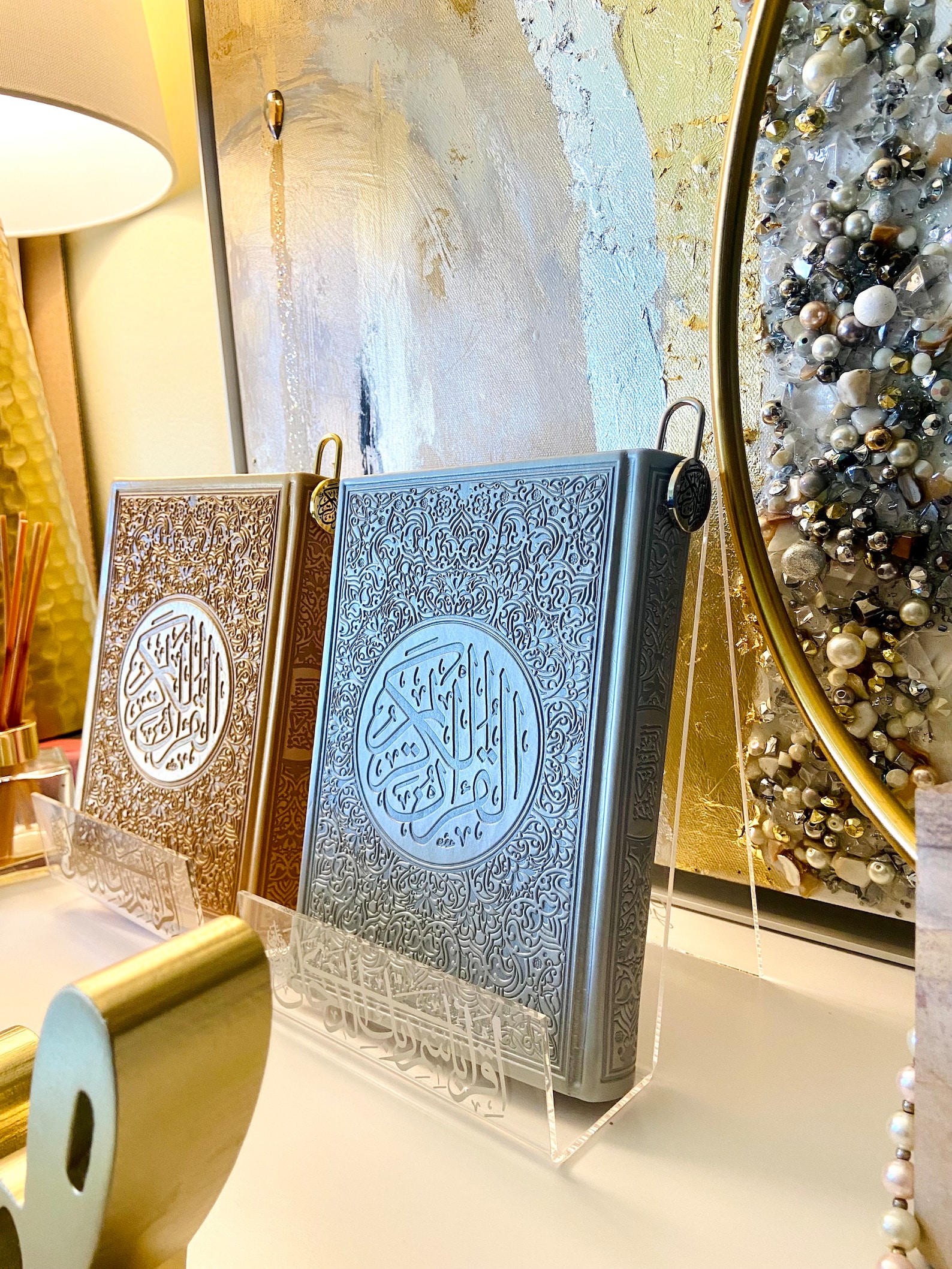 Modern Quran Book Stand. Gold Book Stand. Modern Book Shelf. - Etsy