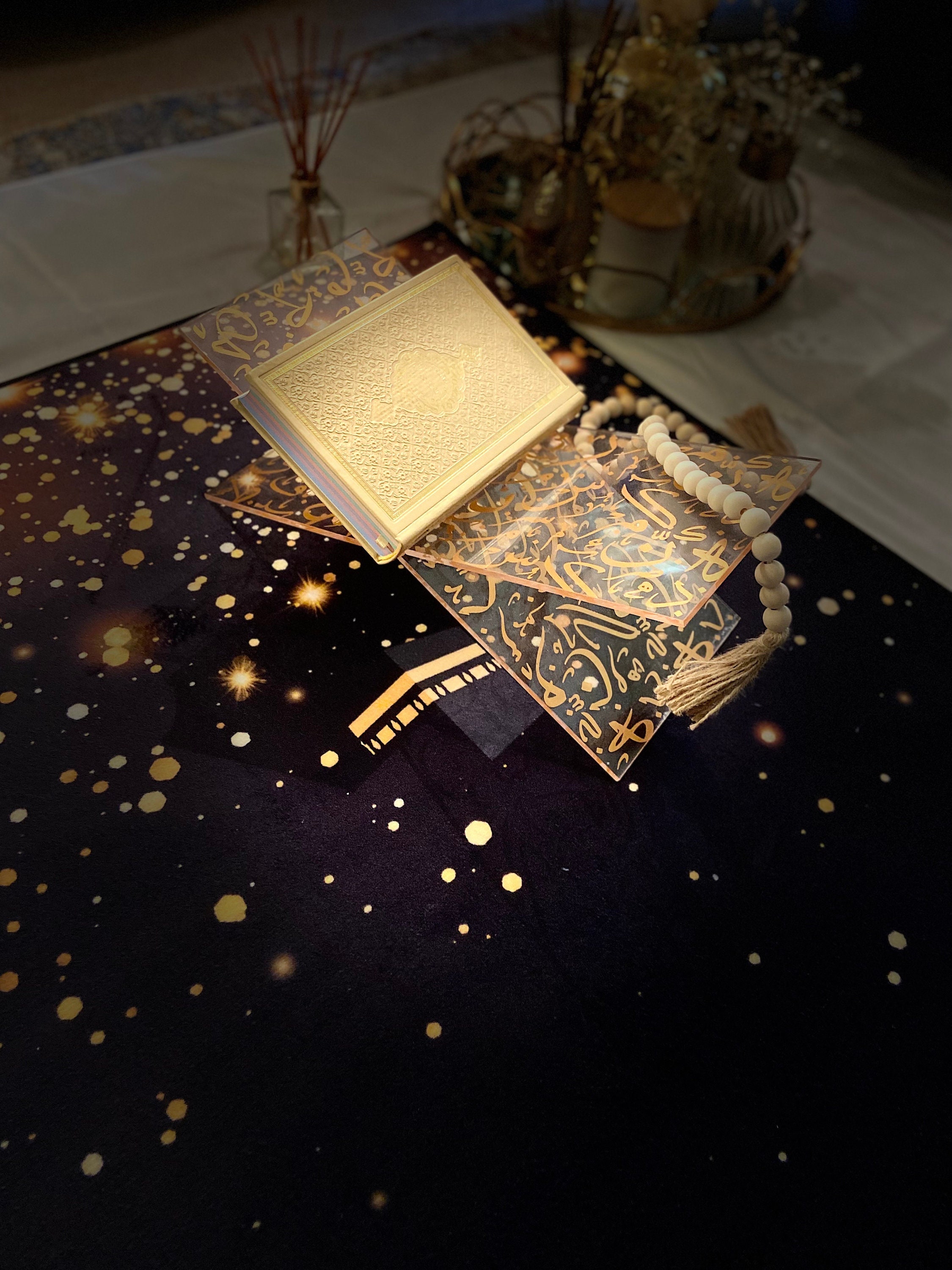 QR Code Quran Gold Cover Quran Arabic Text Quran Colorful Pages Quran ...