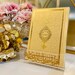 Modern Design Quran Stand Gold Iqra Arabic Verses Display Stand. Book ...