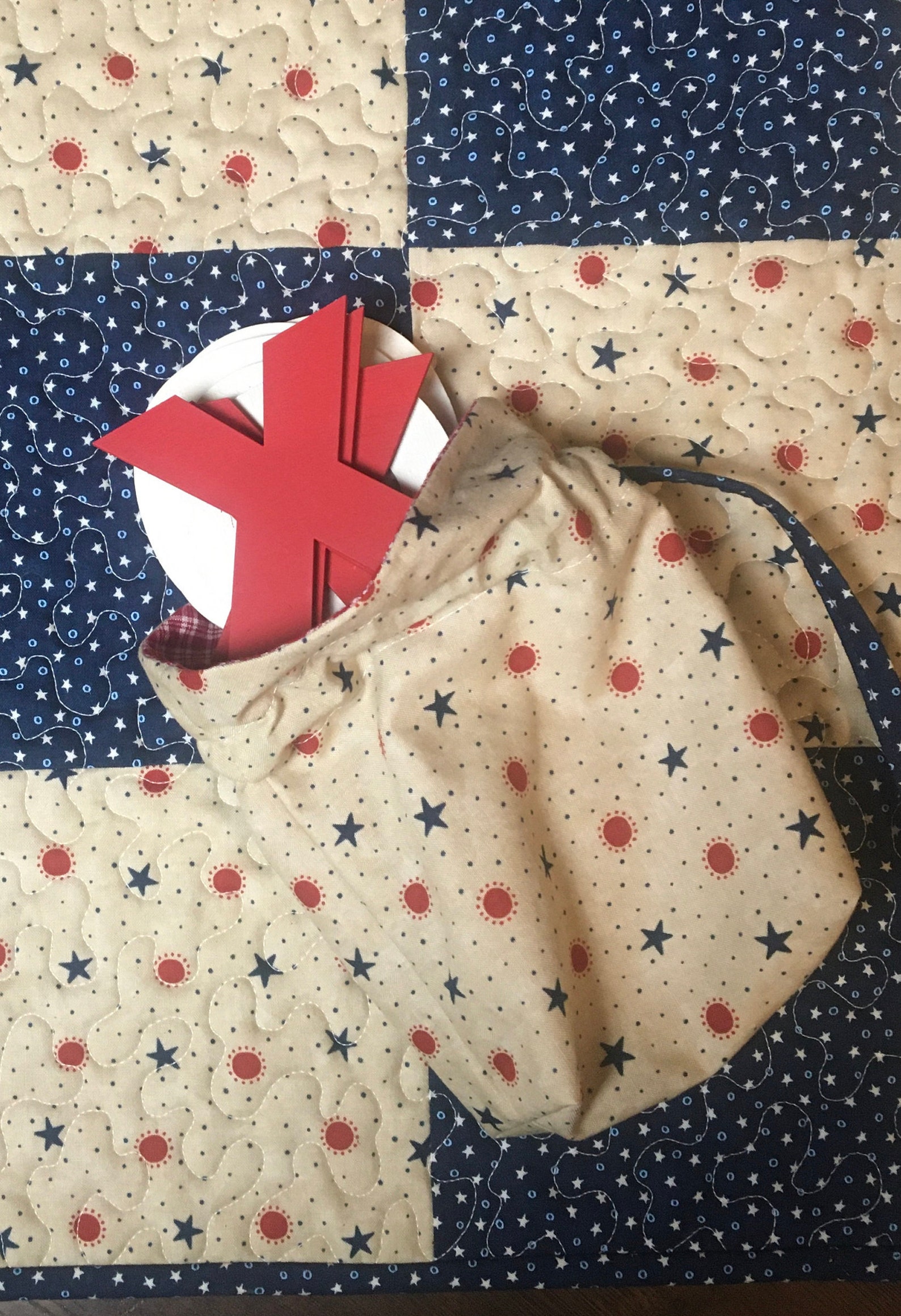 Quilted Tic Tac Toe Table Runner Topper Handmade Table - Etsy