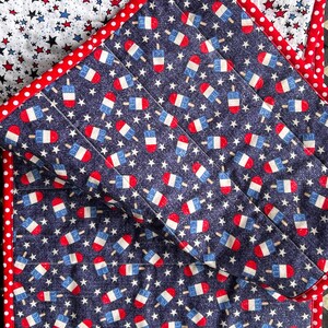 Quilted Red White & Blue Table Runner, Americana Runner, 4th of July ...