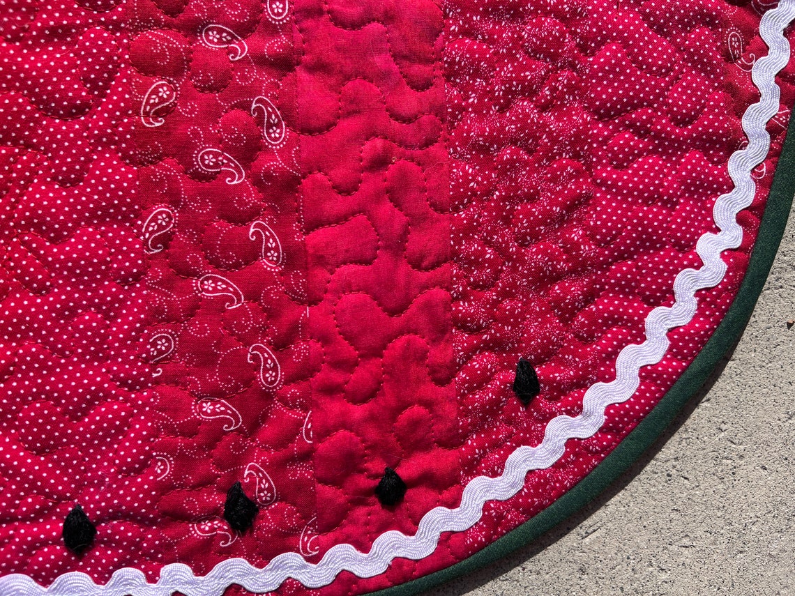 Watermelon Table Mat Watermelon Table Topper Quilted - Etsy