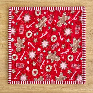 Gingerbread Table Runner/topper Set, Quilted Gingerbread Table Topper ...